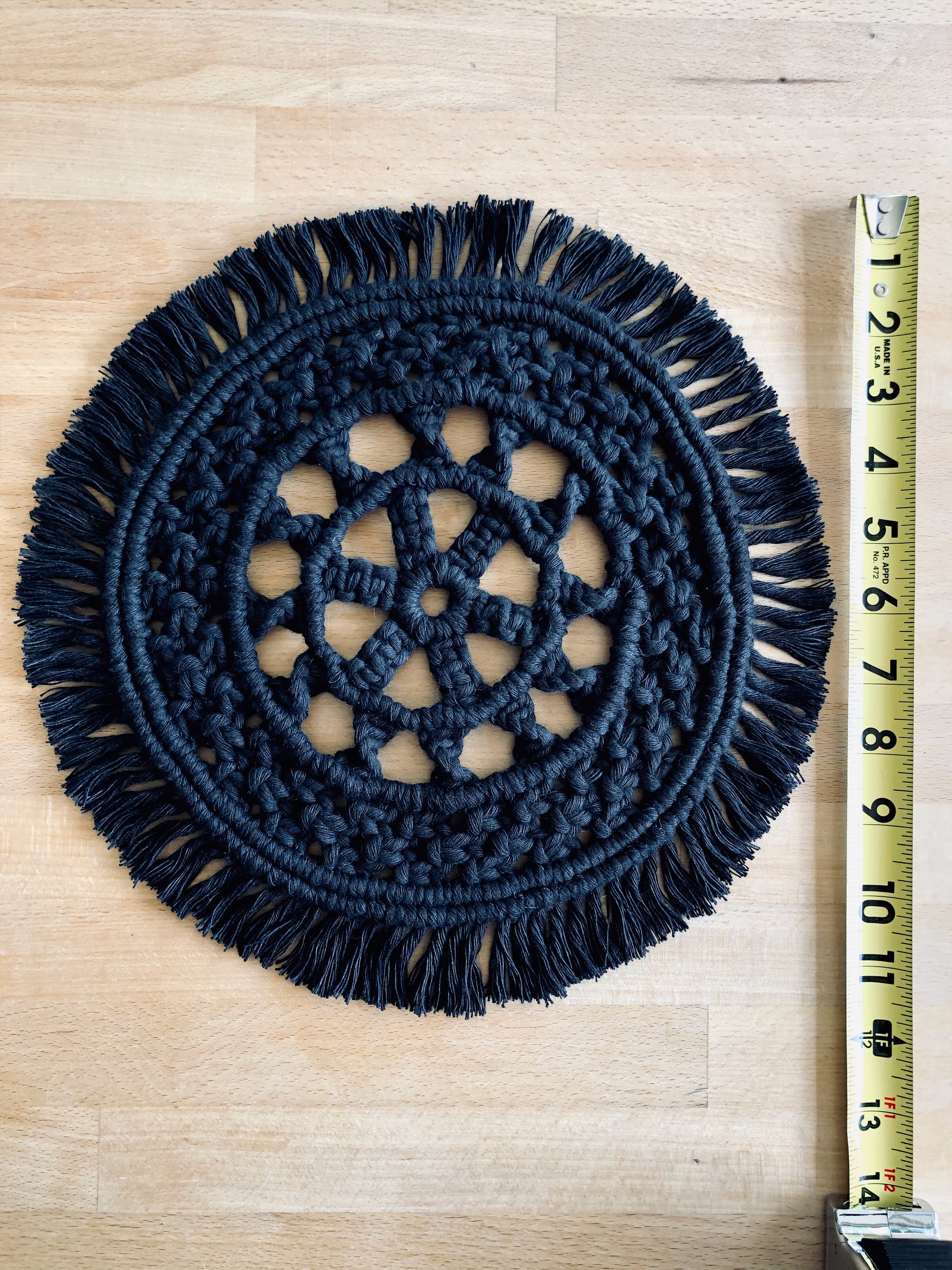 Macrame doily Macrame trivet Macrame placemat Boho | Etsy