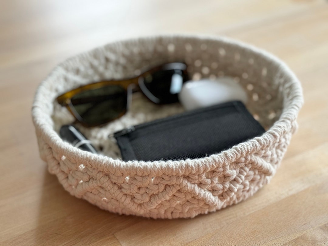 Macrame Basket (large) | Macrame Bowl | Boho Inspired Home Decor ...