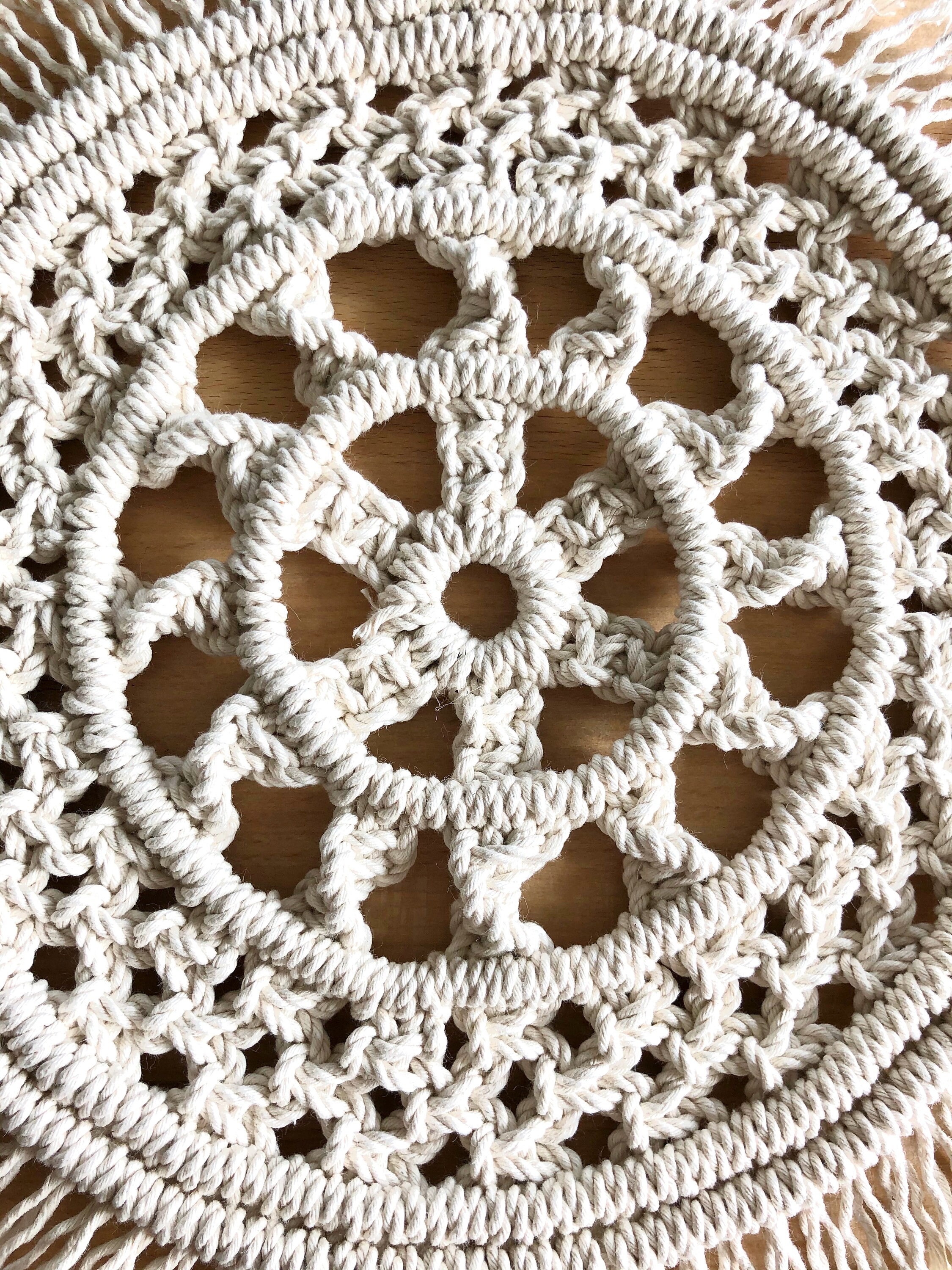 Macrame Doily Macrame Trivet Macrame Placemat Boho | Etsy