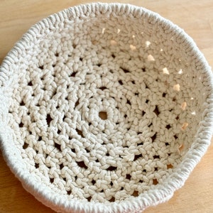 Macrame Basket (large) | Macrame Bowl | Boho Inspired Home Decor ...