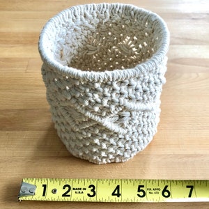 Macrame Basket | Macrame Plant Pot Cozy | Boho Inspired Home Decor ...