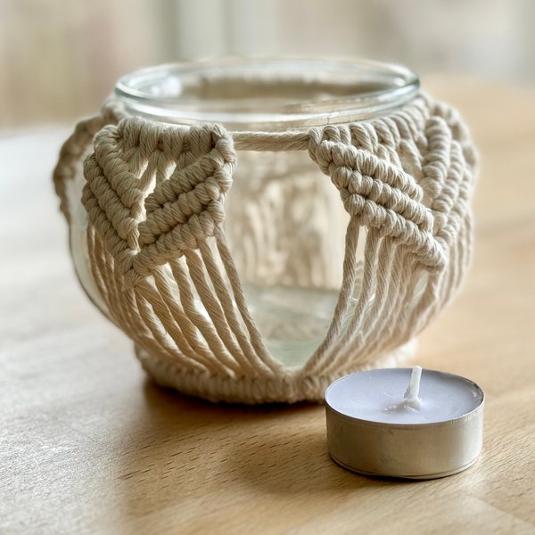 Macrame Candleholder - Etsy
