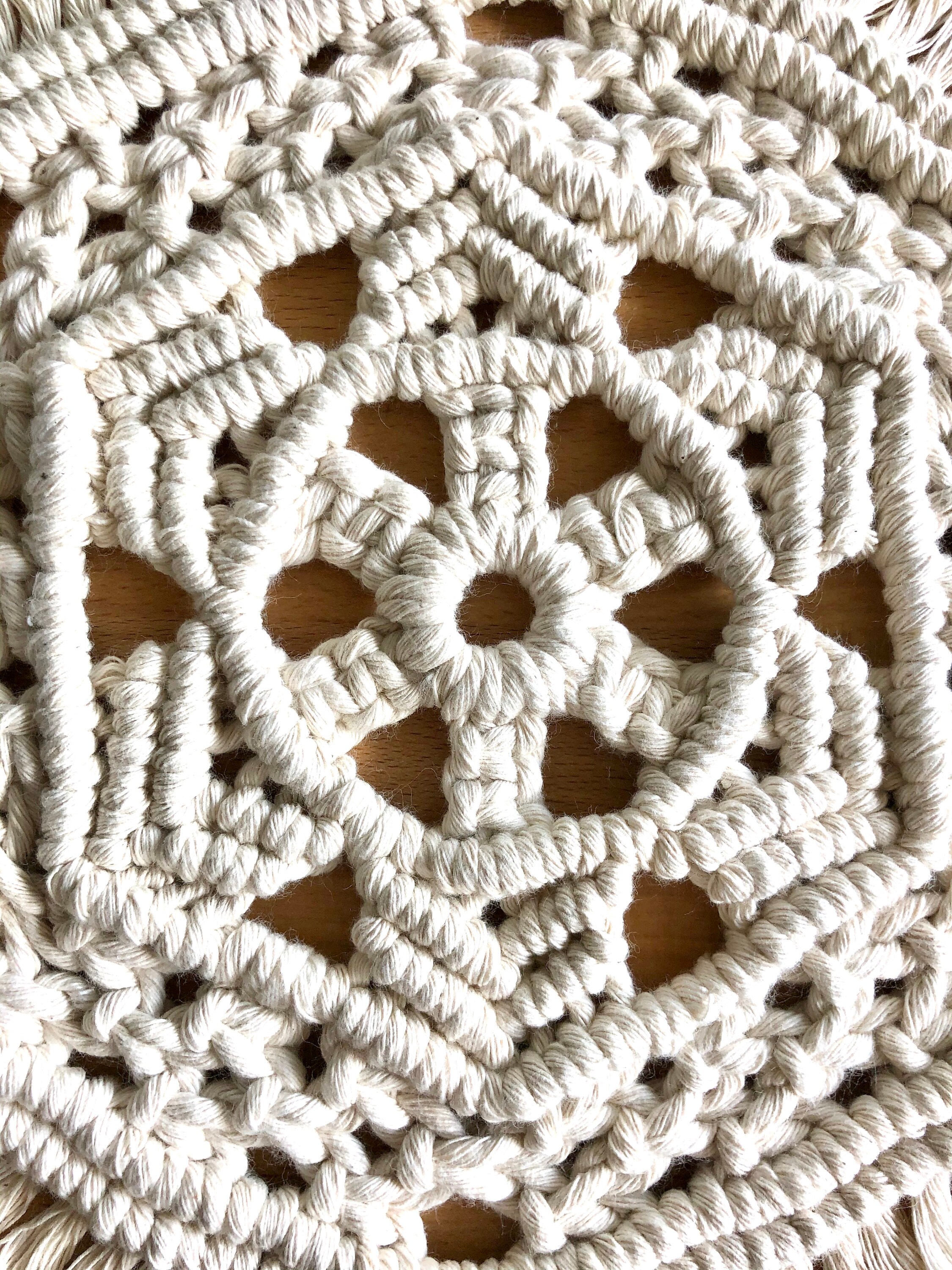 Macrame Doily Macrame Trivet Macrame Placemat Boho - Etsy