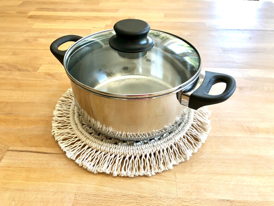 Macrame Doily Macrame Trivet Macrame Placemat Boho - Etsy