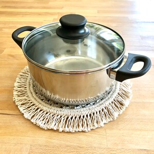 Macrame Doily Macrame Trivet Macrame Placemat Boho Inspired Table Decor ...