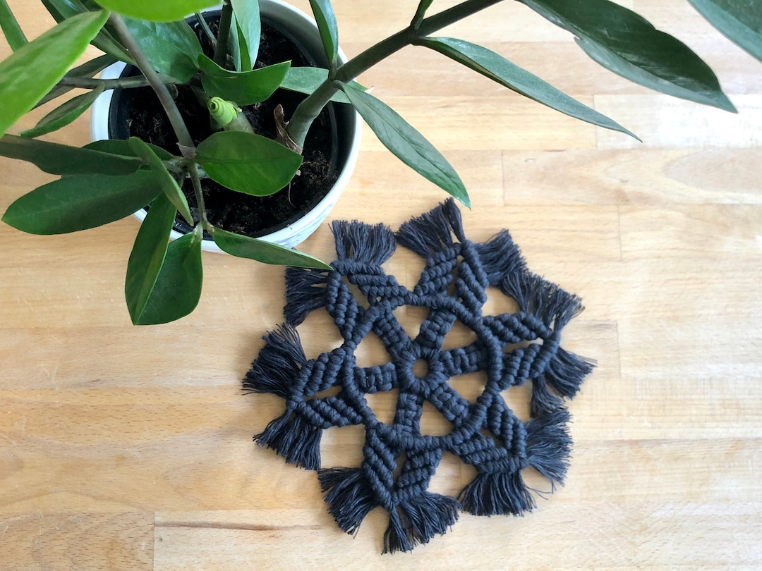 Macrame Doily | Macrame Trivet | Boho Inspired Table Decor | Unique ...