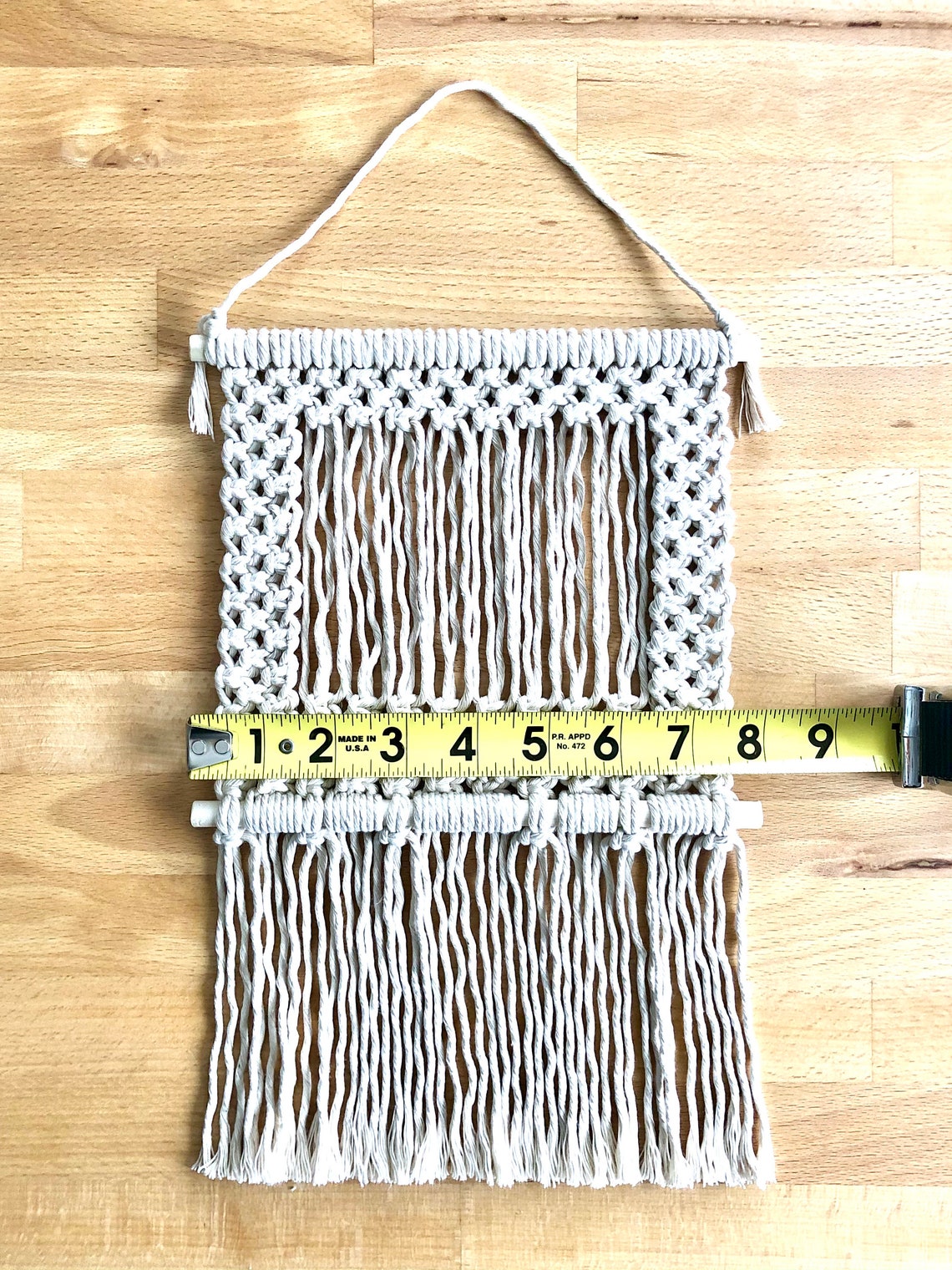 Macrame Photo Frame 4 X 6 Landscape Frame Boho Inspired - Etsy