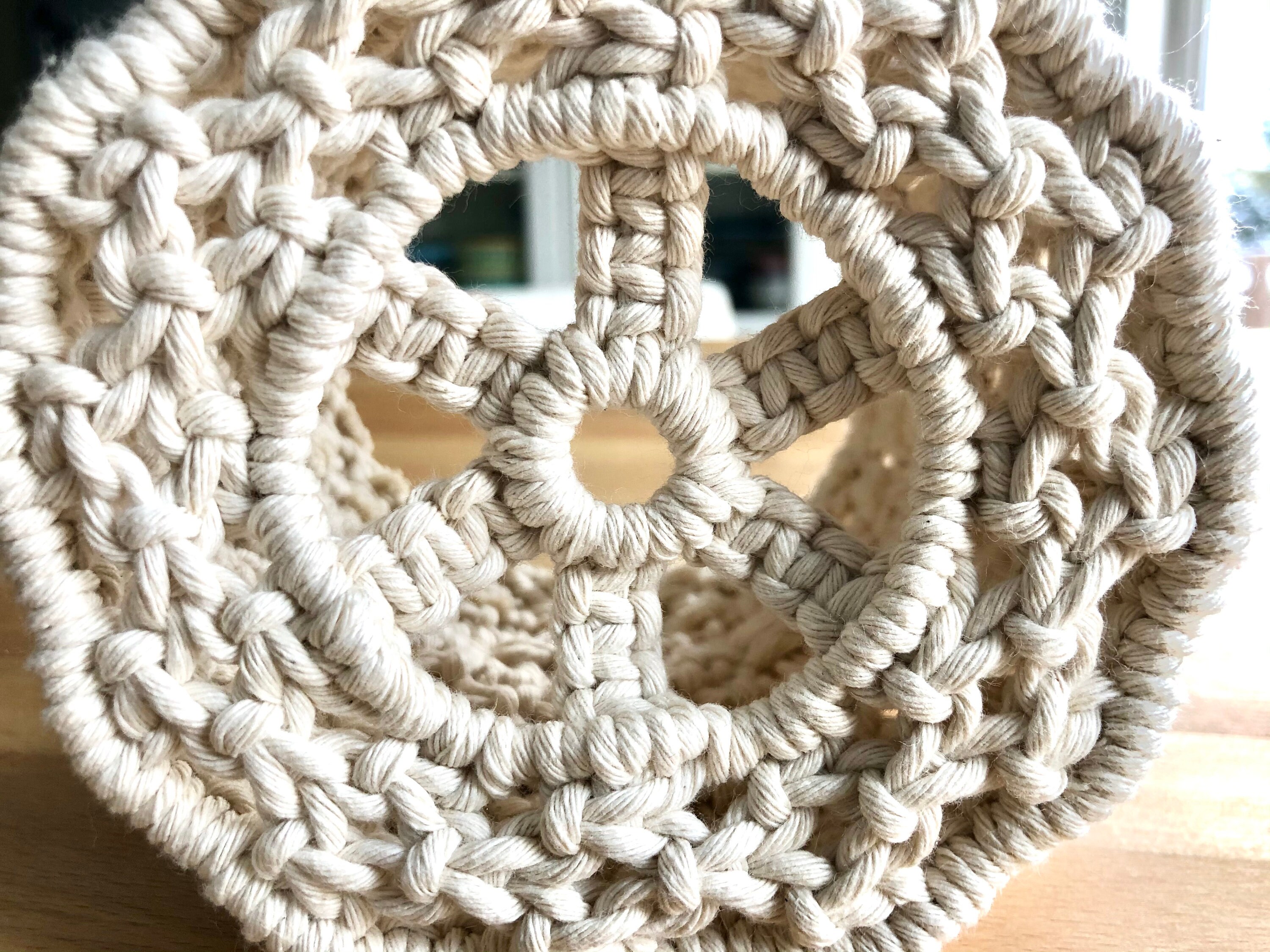 Macrame basket Macrame plant pot cozy Boho inspired home | Etsy