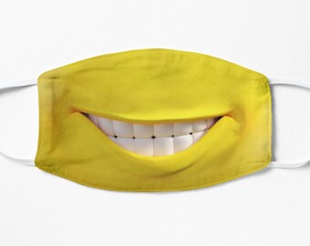 Yellow Smile Mask - Etsy