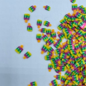 5g/10g/20g Ice Cream Polymer Clay Slices, Fimo Popsicle Slices, Rainbow ...