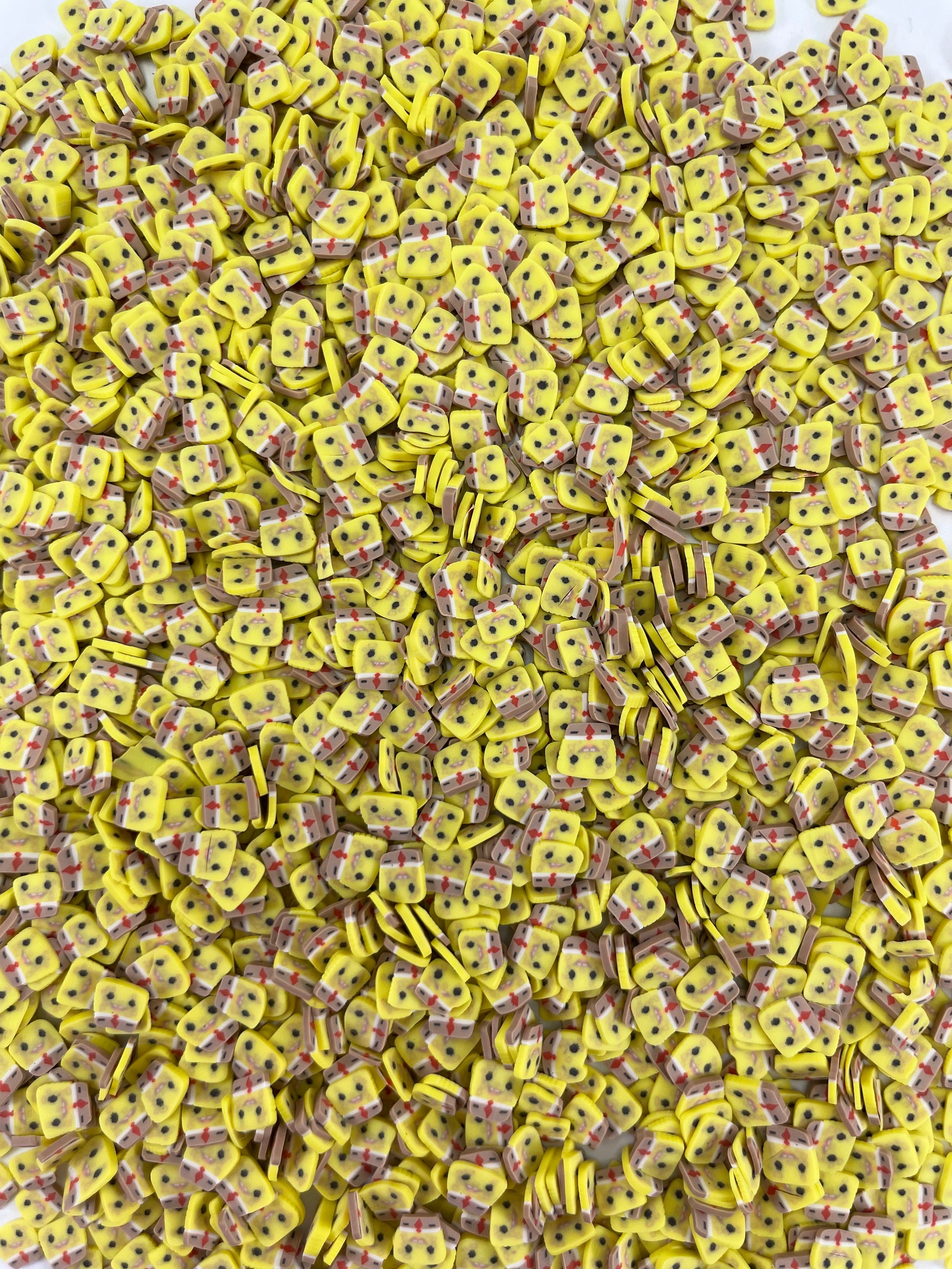 5g/10g/20g Sponge Square Pants Polymer Clay Slices Fimo - Etsy