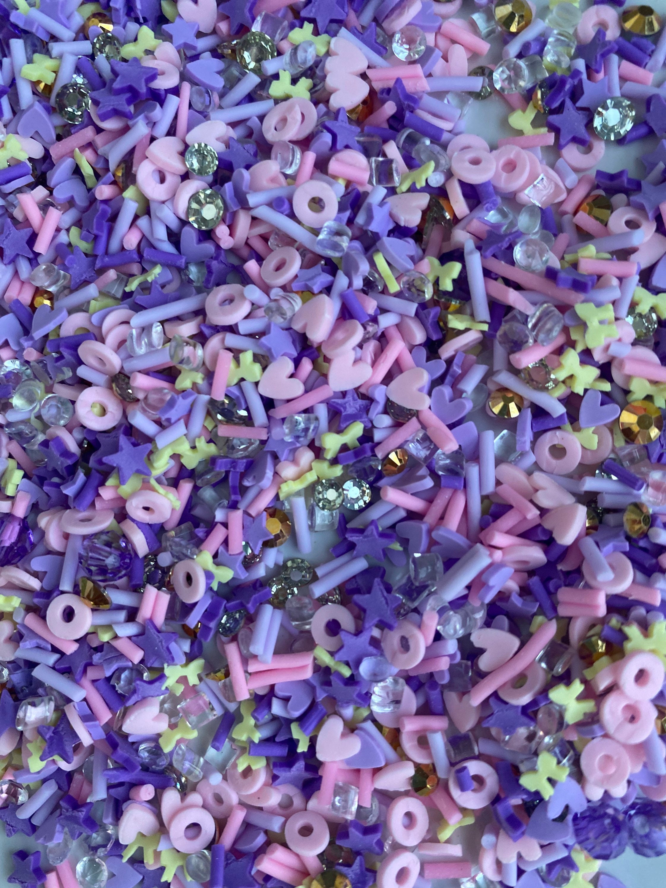 5g/10g/20g Mixed Color Sprinkles Rings Gems Polymer Clay Slices, Fimo ...