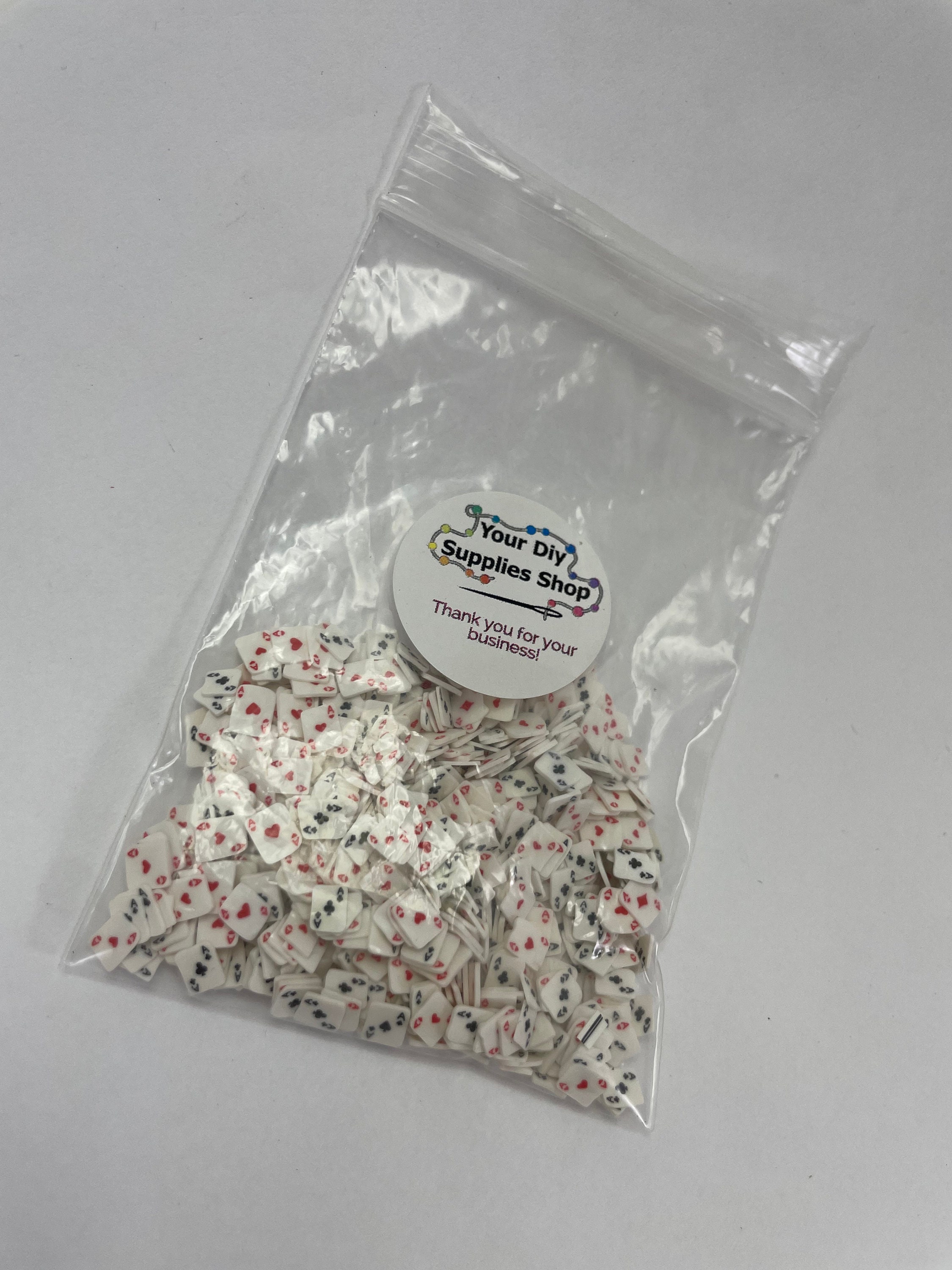 5g/10g/20g Mixed Play Cards Polymer Clay Slices Fimo Cards | Etsy