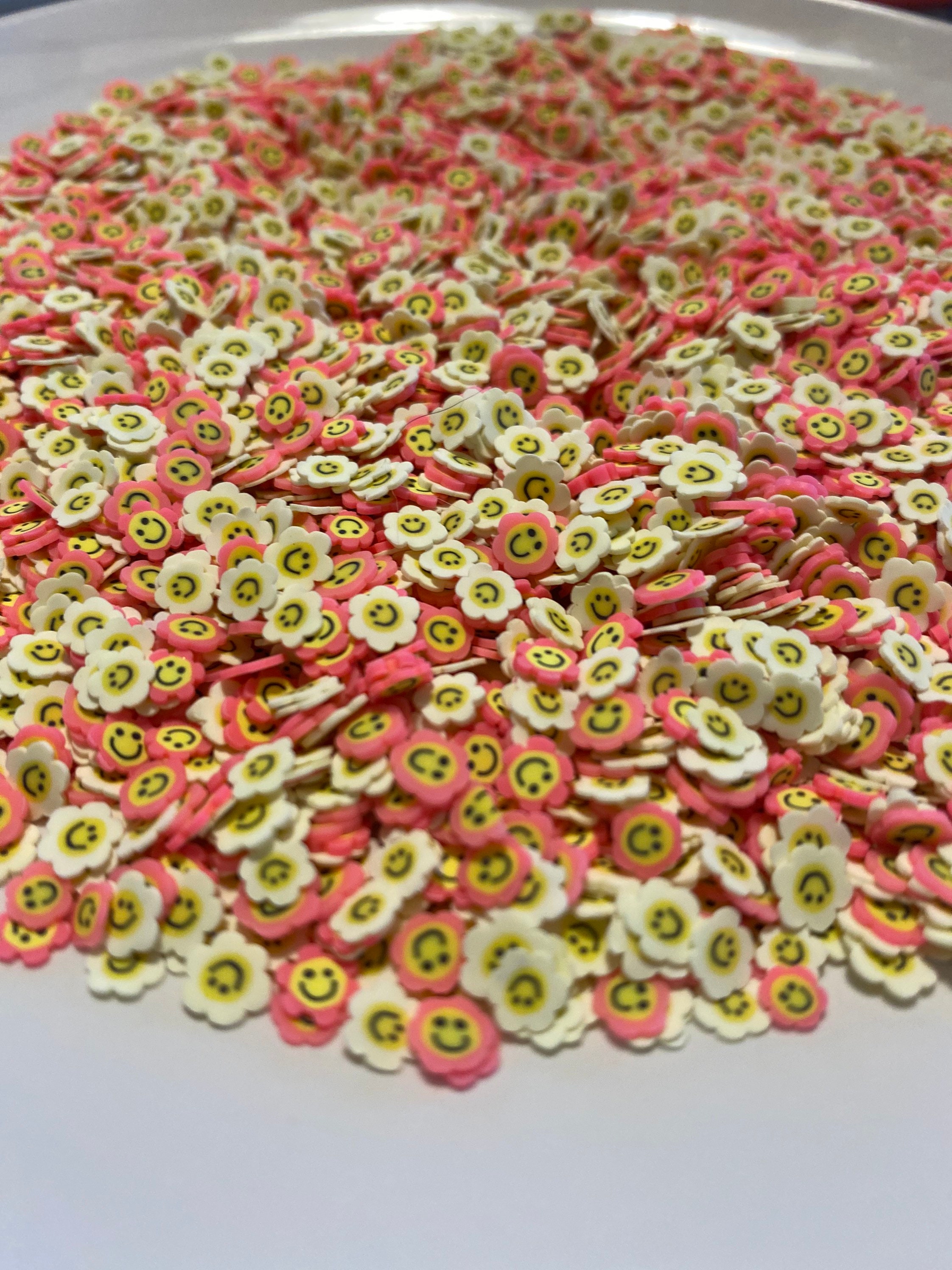 5g/10g/20g Mixed Color Daisy Polymer Clay Slices Fimo Flowers | Etsy