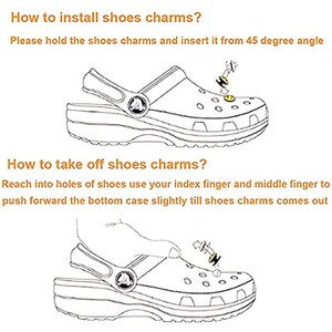 DIY CROCS Charm Transparent Back Buttons Make Your Own Shoe Fast ...