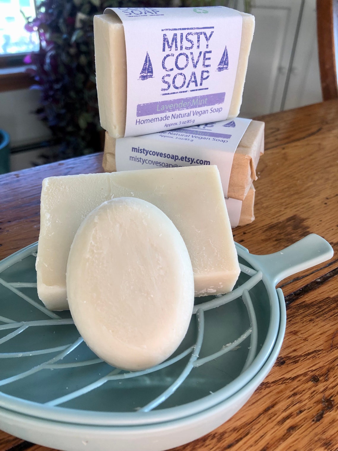 Lavender Spearmint Soap, Natural Vegan Body Bar, Vegan Soap With ...