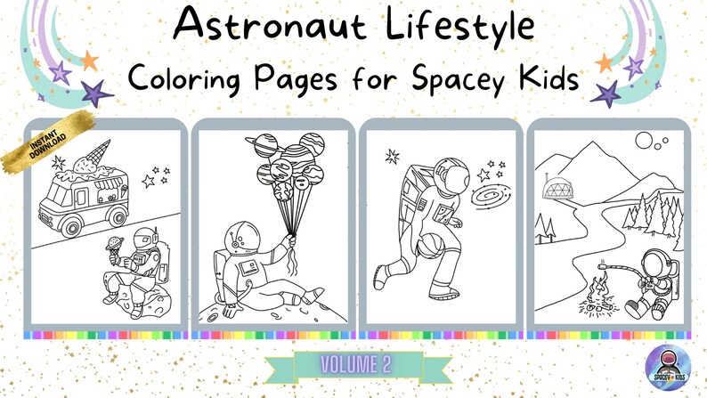 20 Cute Astronaut Space Coloring Sheets Pages for Kids | for Kids ...