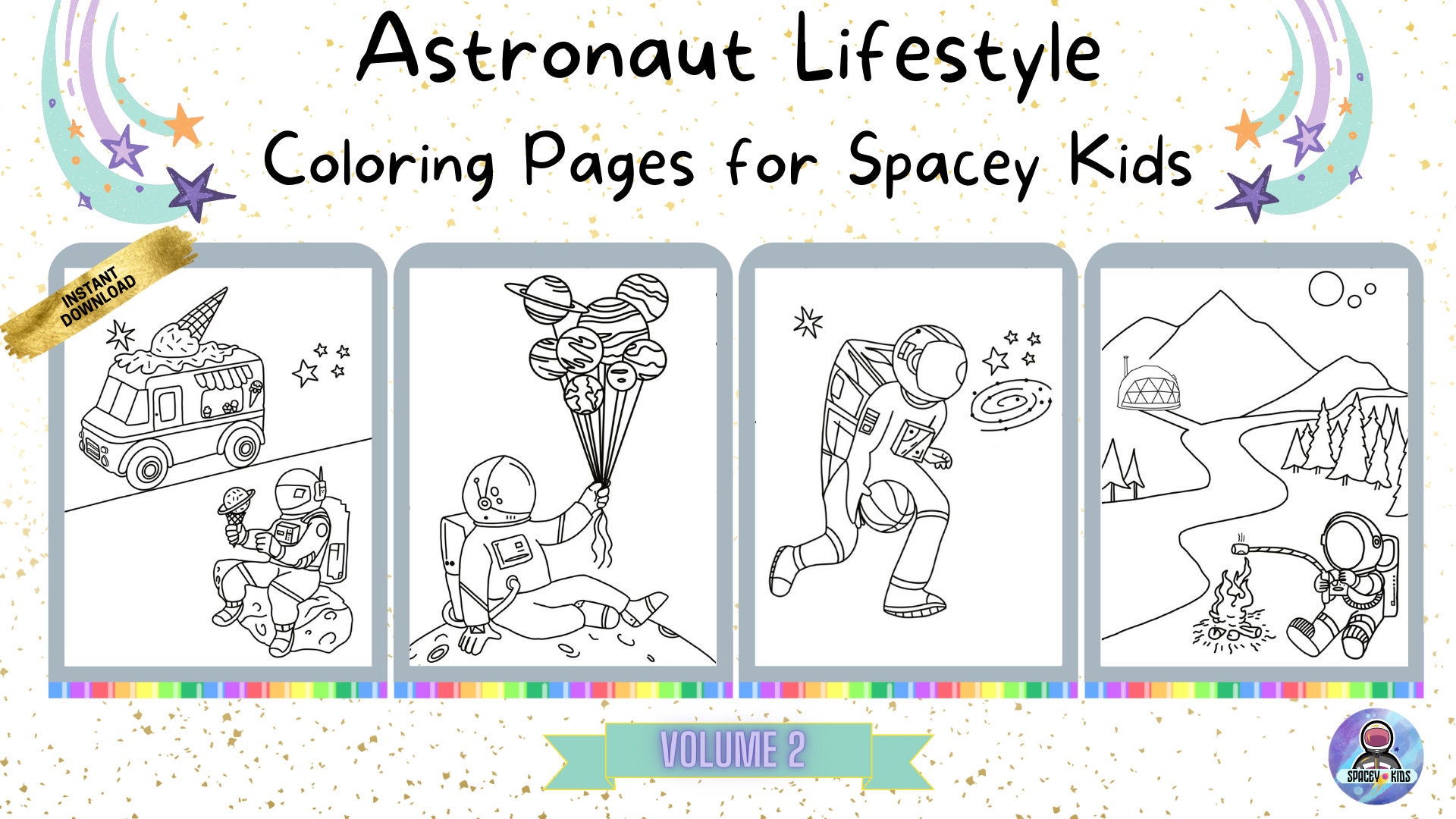 20 Cute Astronaut Space Coloring Sheets Pages for Kids | for Kids ...