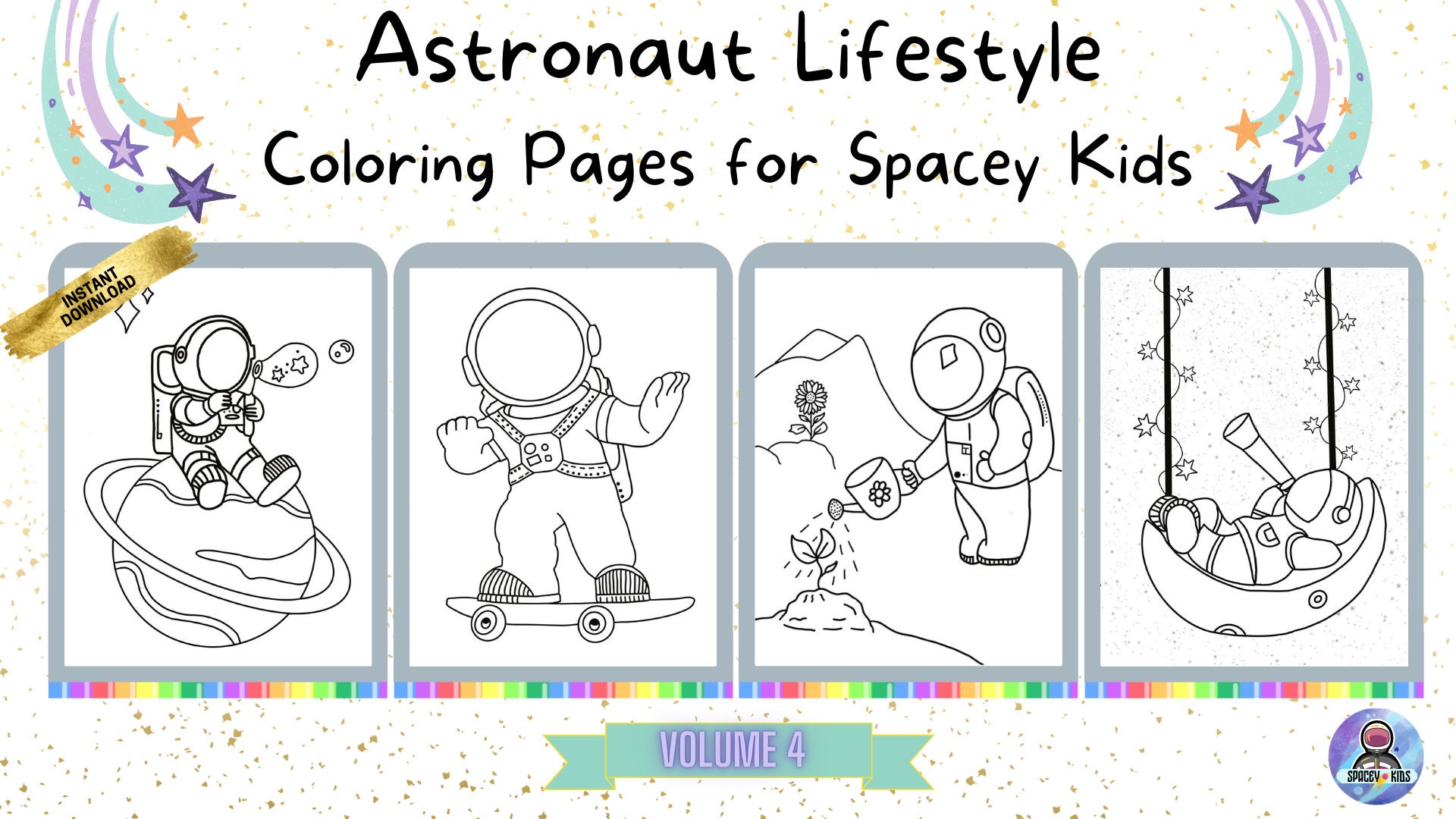 20 Cute Astronaut Space Coloring Sheets Pages for Kids | for Kids ...