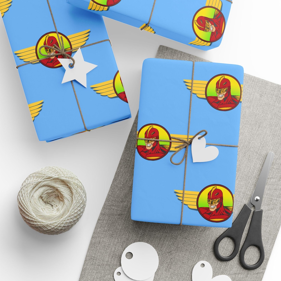 Turbo Man Holiday Wrapping Paper – Jingle All the Way Nostalgia - Etsy