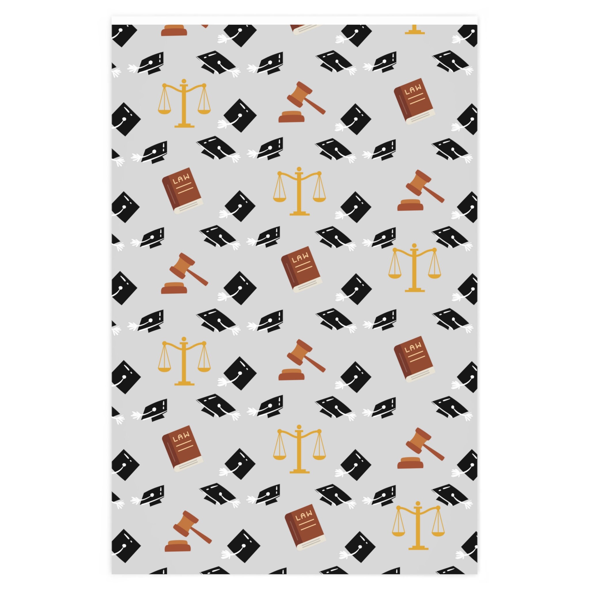 Criminal Justice Graduation Wrapping Paper Graduation Cap Lawyer ...