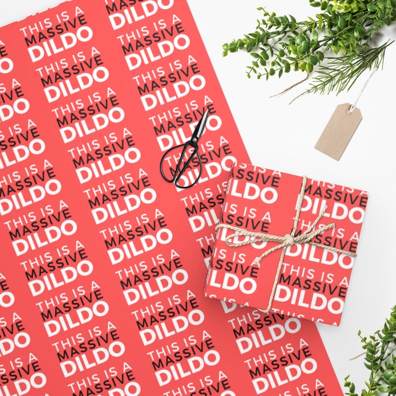 Massive Dildo Wrapping Paper Gag T Wrap Fun T Embarrassing T Funny Wrapping Paper Etsy