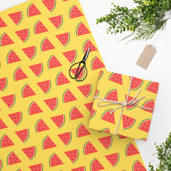 Watermelon Wrapping Paper - Etsy