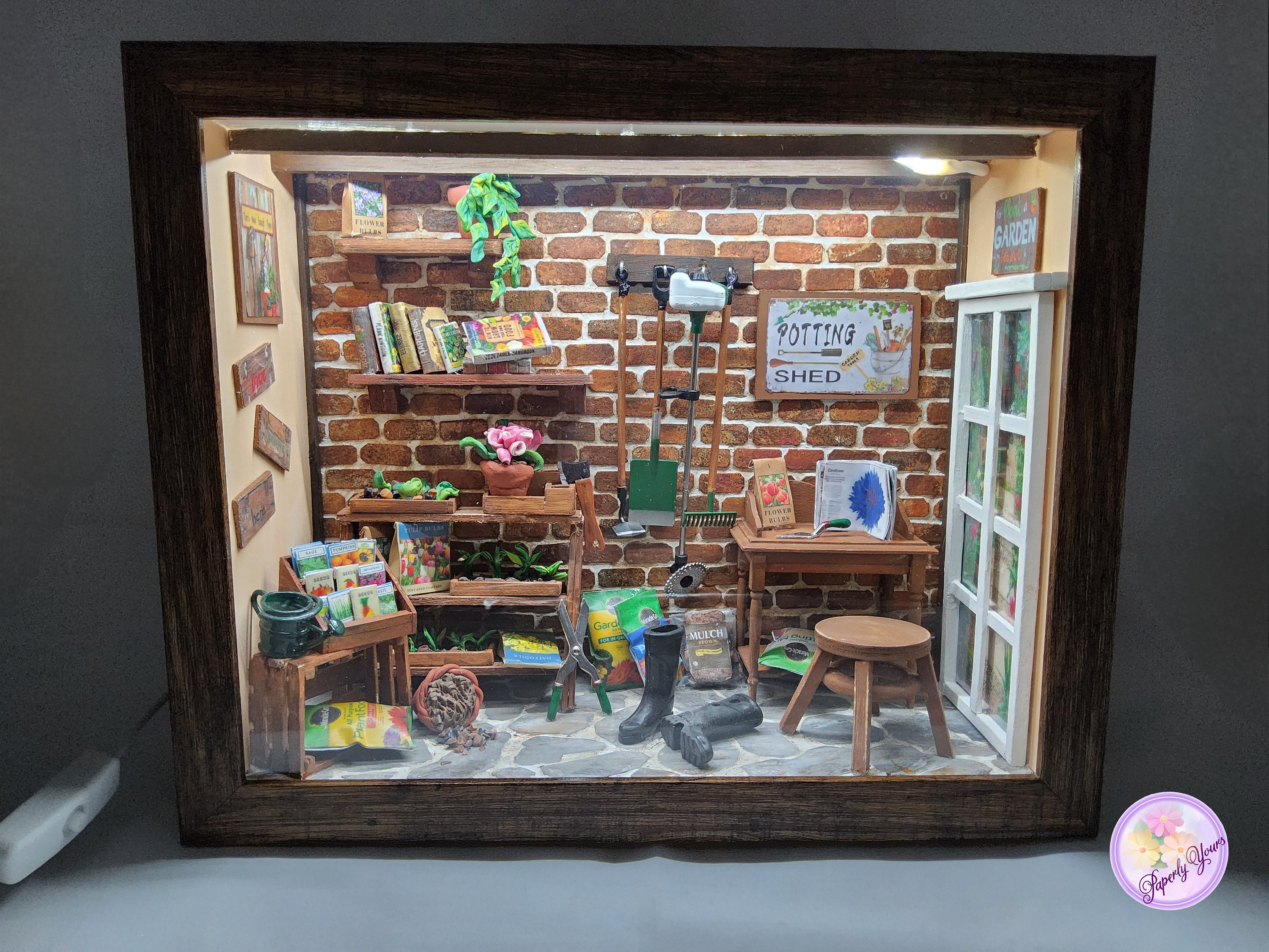 Lighted Miniature Room Box Dioramas. - Etsy