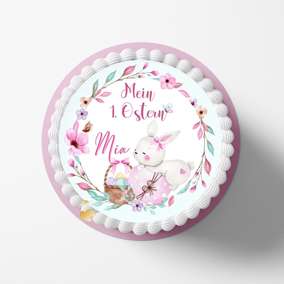 Cake Topper EASTER My First Easter Girls Personalized - Etsy