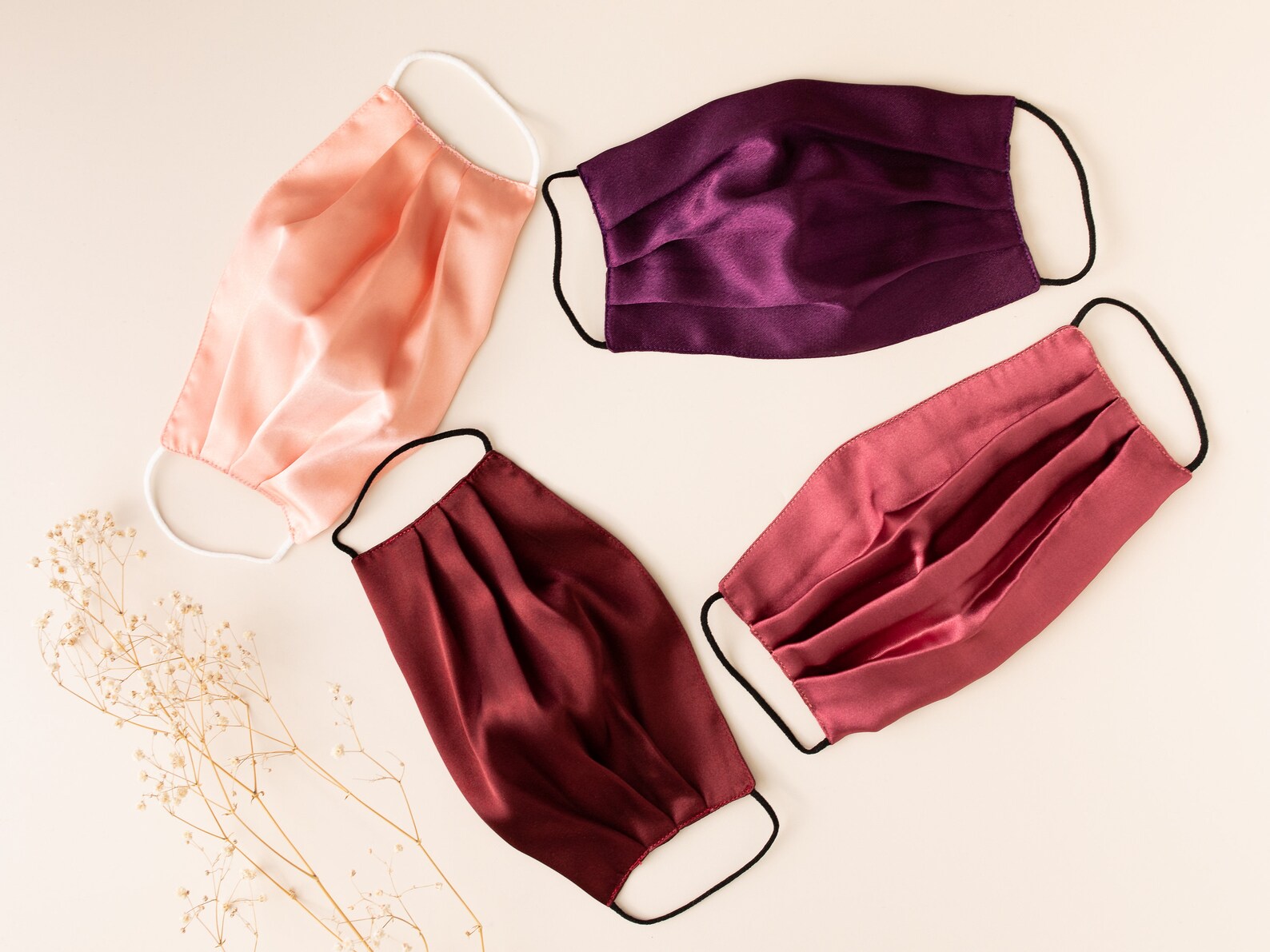 Silk Satin Face Mask Ultra Soft Reusable and Washable Same | Etsy UK