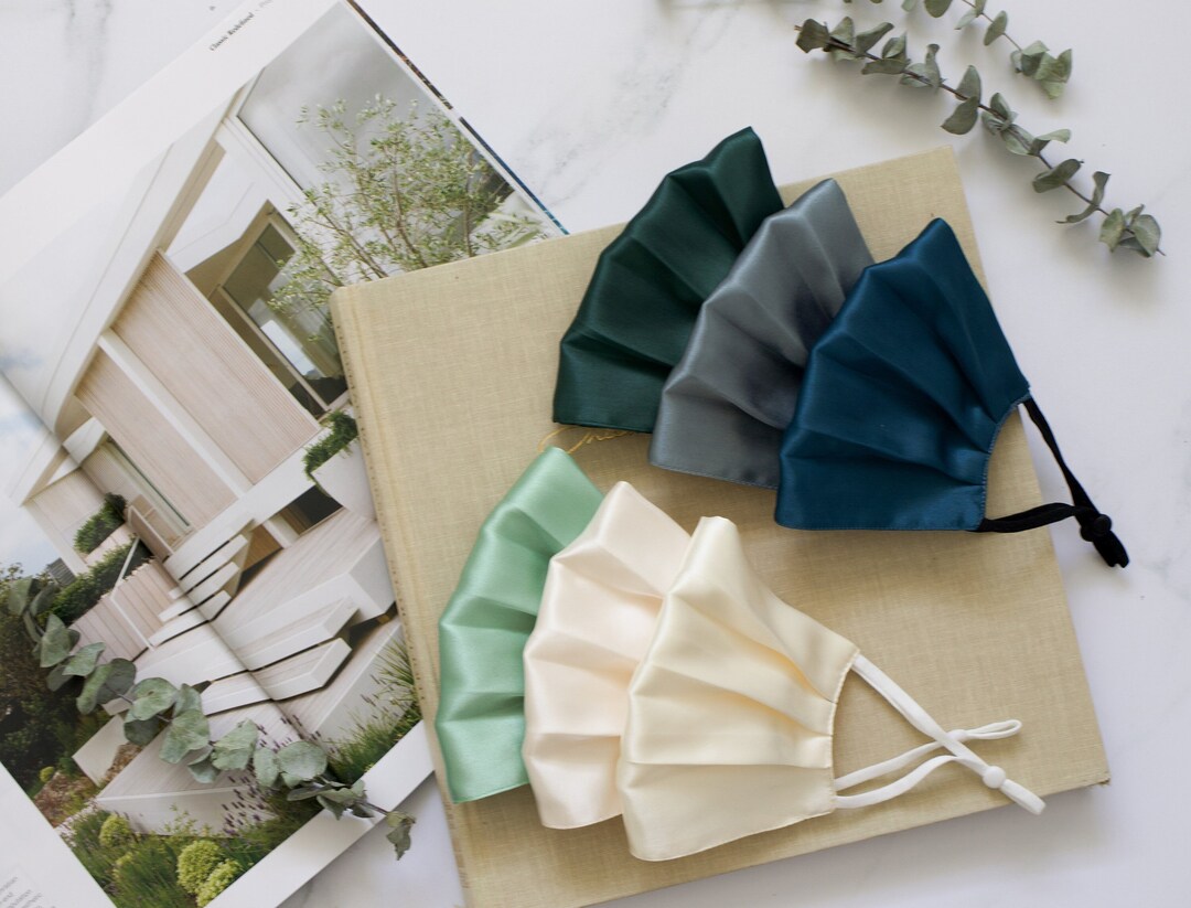 Silk Face Mask - Same Day Dispatch - Double Layered, Made in UK, Cloth ...