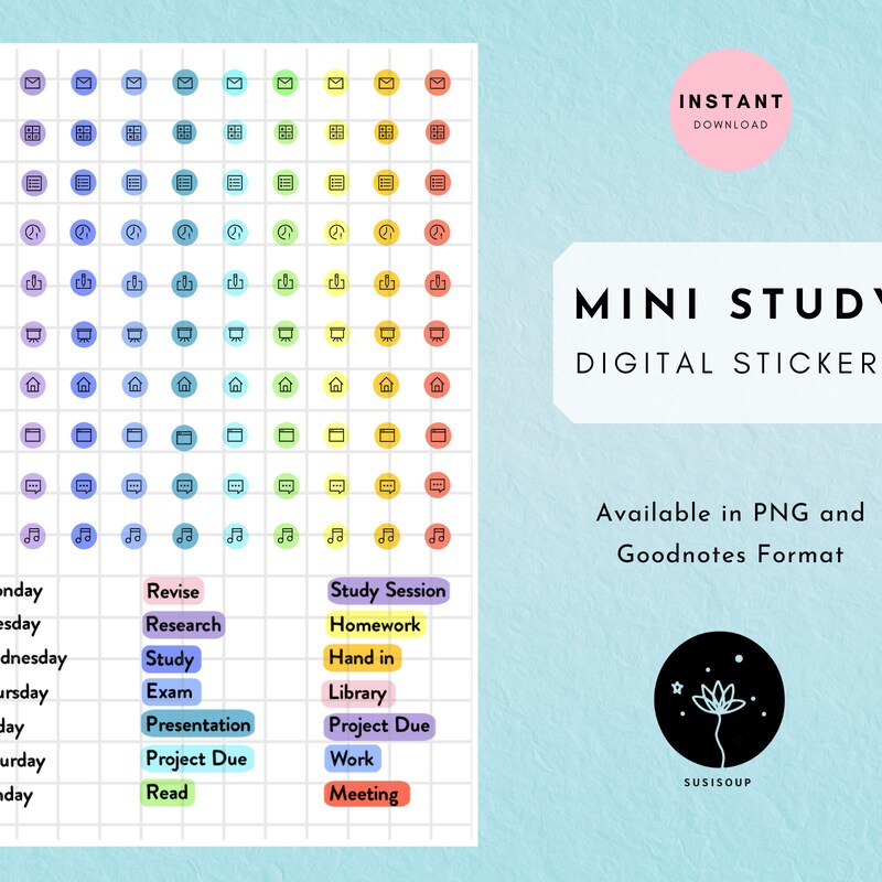 Student Planner Stickers - Etsy