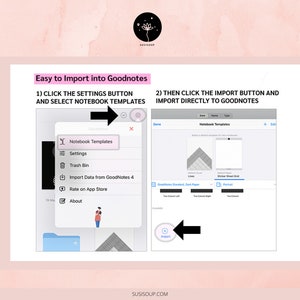 Flower Stickers for Goodnotes Planner and Digital Planner, Hand Drawn ...