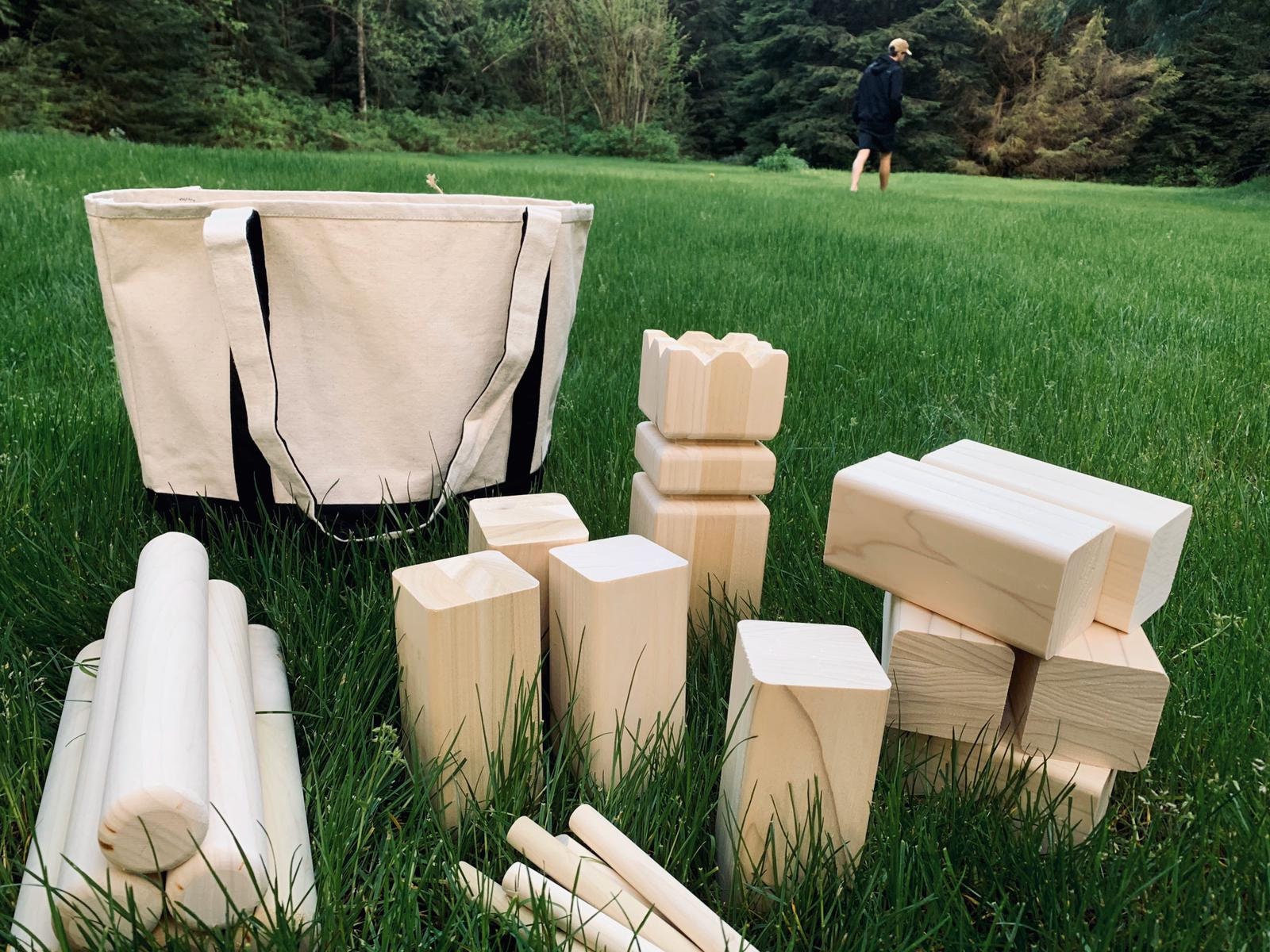 Classic Kubb Game Set - Etsy
