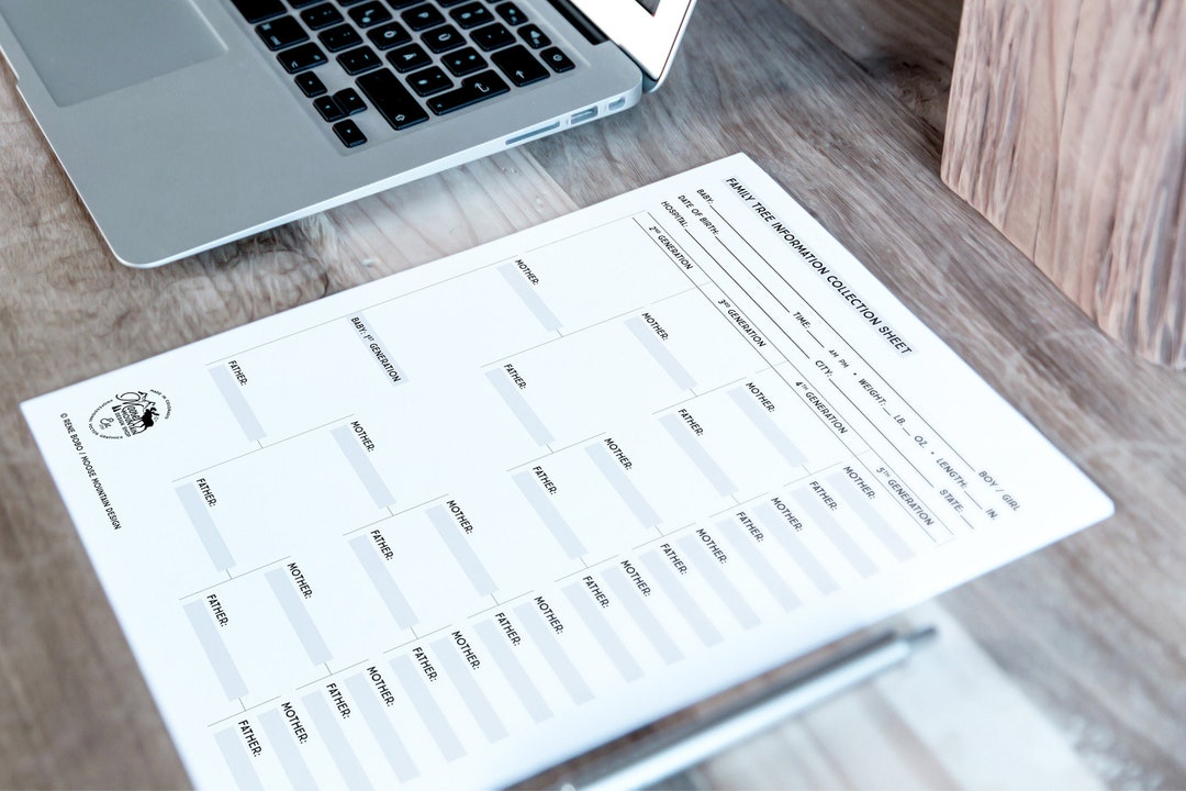 Family Tree Name Collection Form - Etsy