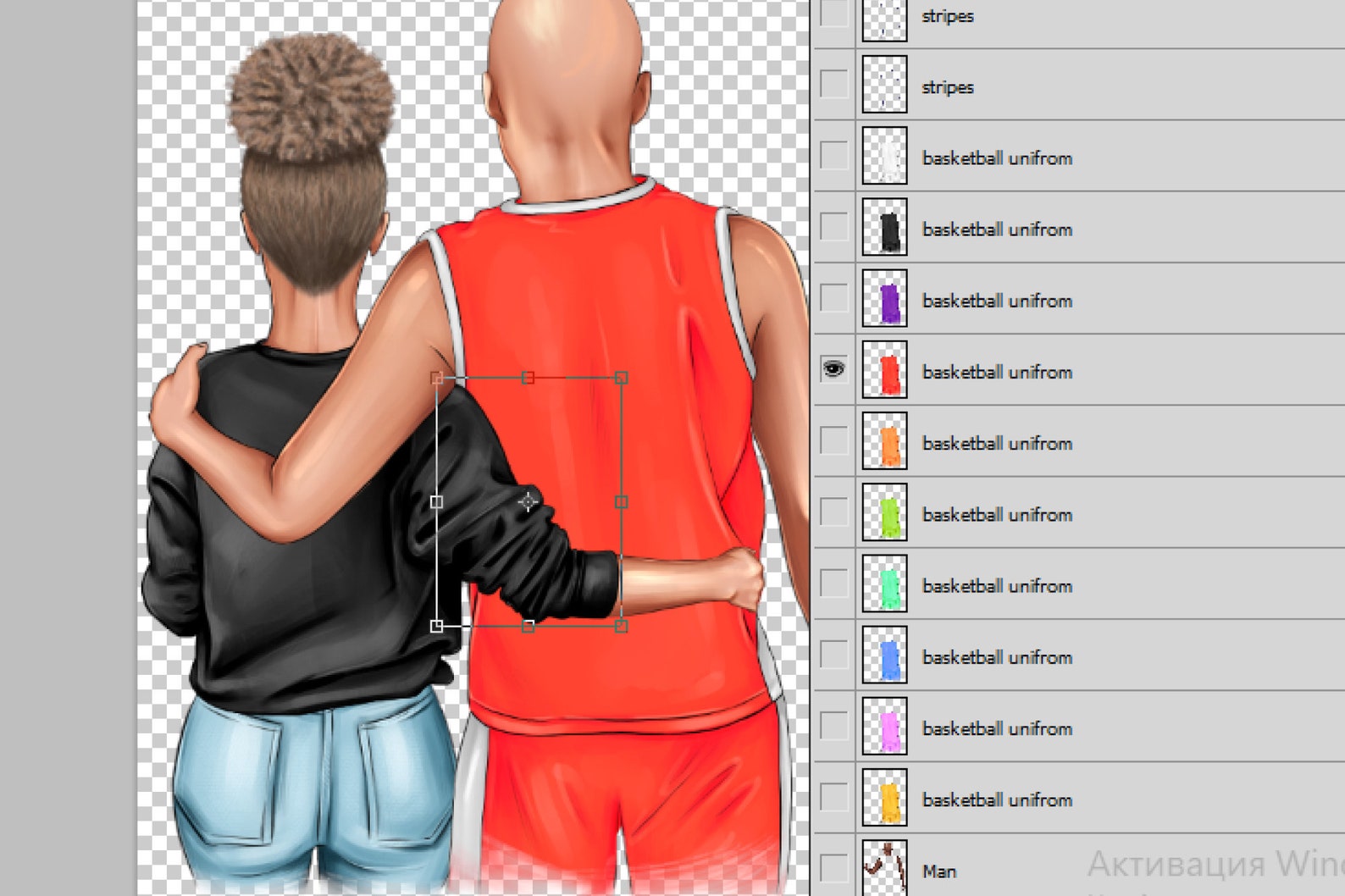 Сouple Clipart Basketball Best Friend Clipart Personalized | Etsy