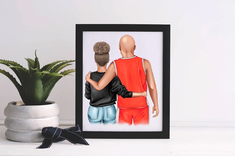 Сouple Clipart Basketball Best Friend Clipart Personalized | Etsy