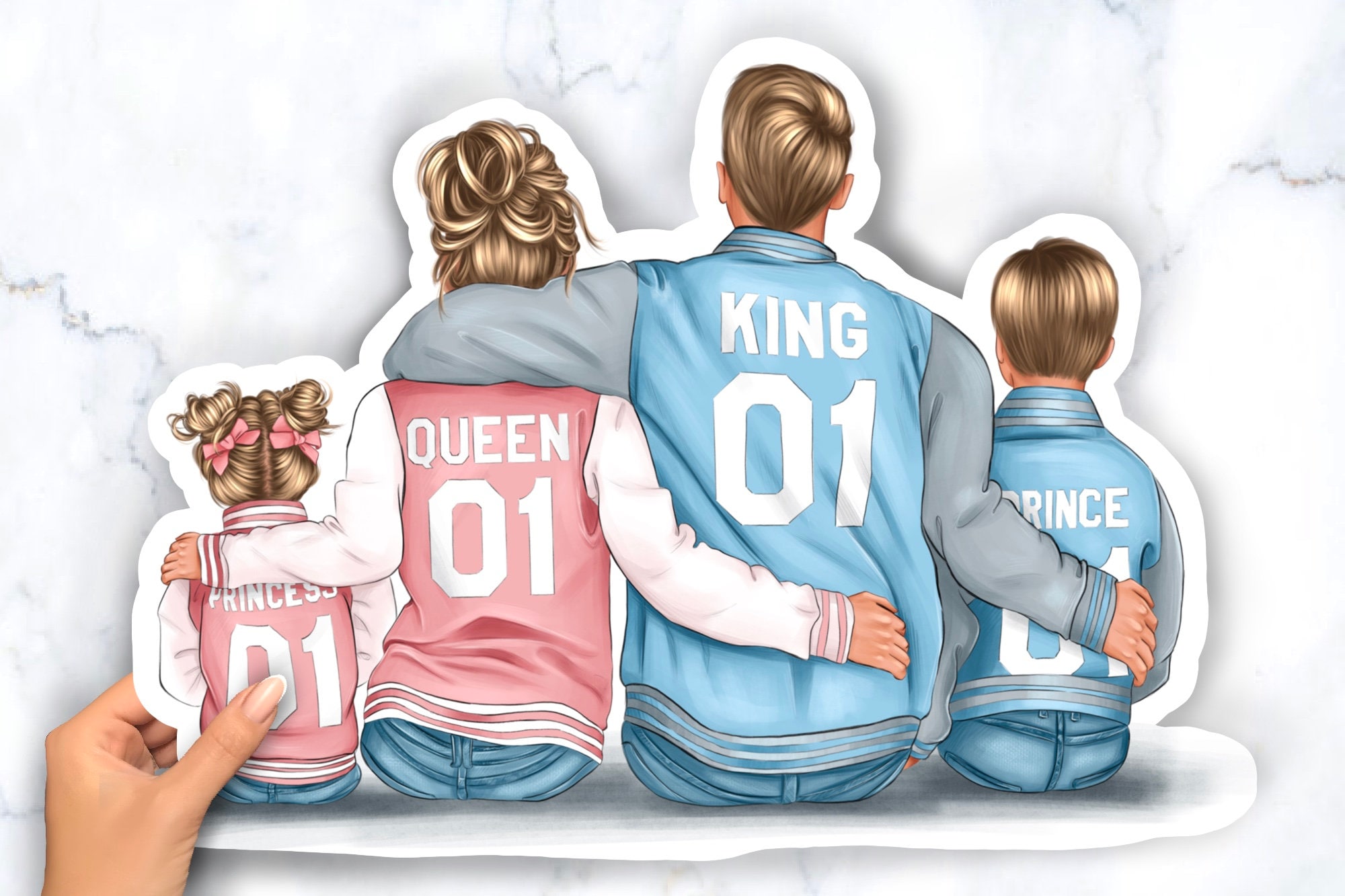 Family clipart mom dad and kids mother father son and | Etsy