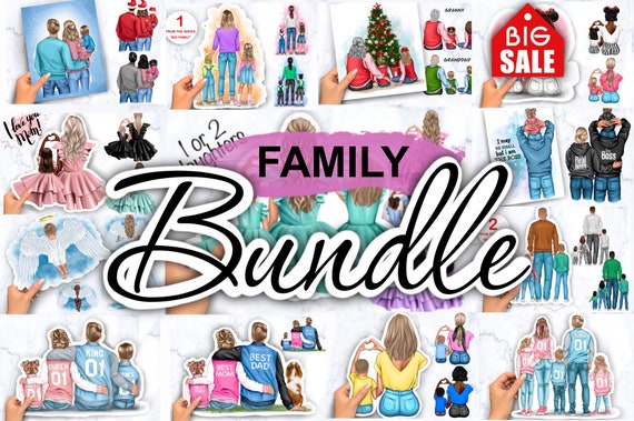 Family Clipart Bundles Big Set Best Friends Clipart - Etsy Australia