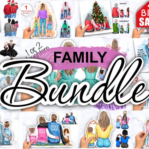 Family Clipart Bundle - Etsy
