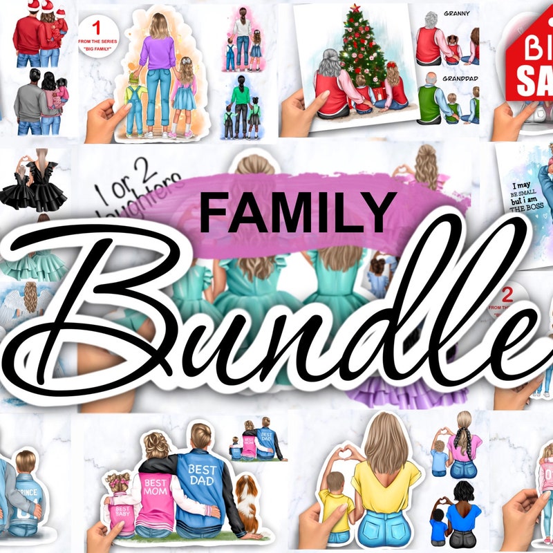 Family Clipart Bundle - Etsy