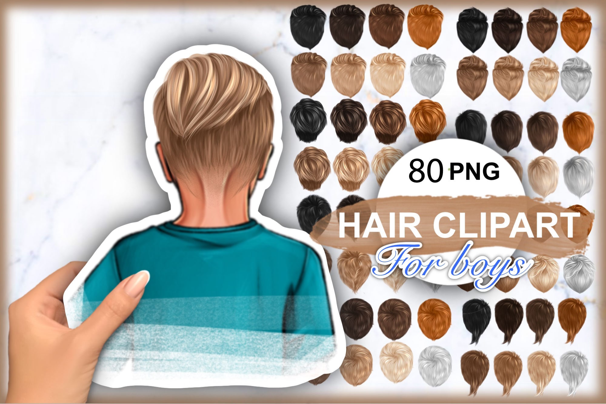Boy Hair Clipart