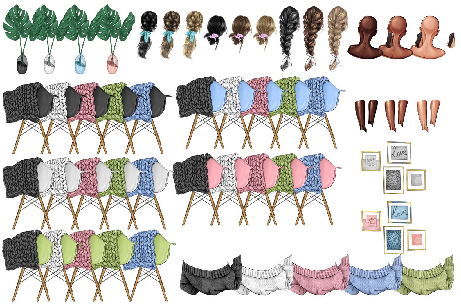 Blogger Clipart Lady Boss Clipart Boss Babe Clipart Afro | Etsy