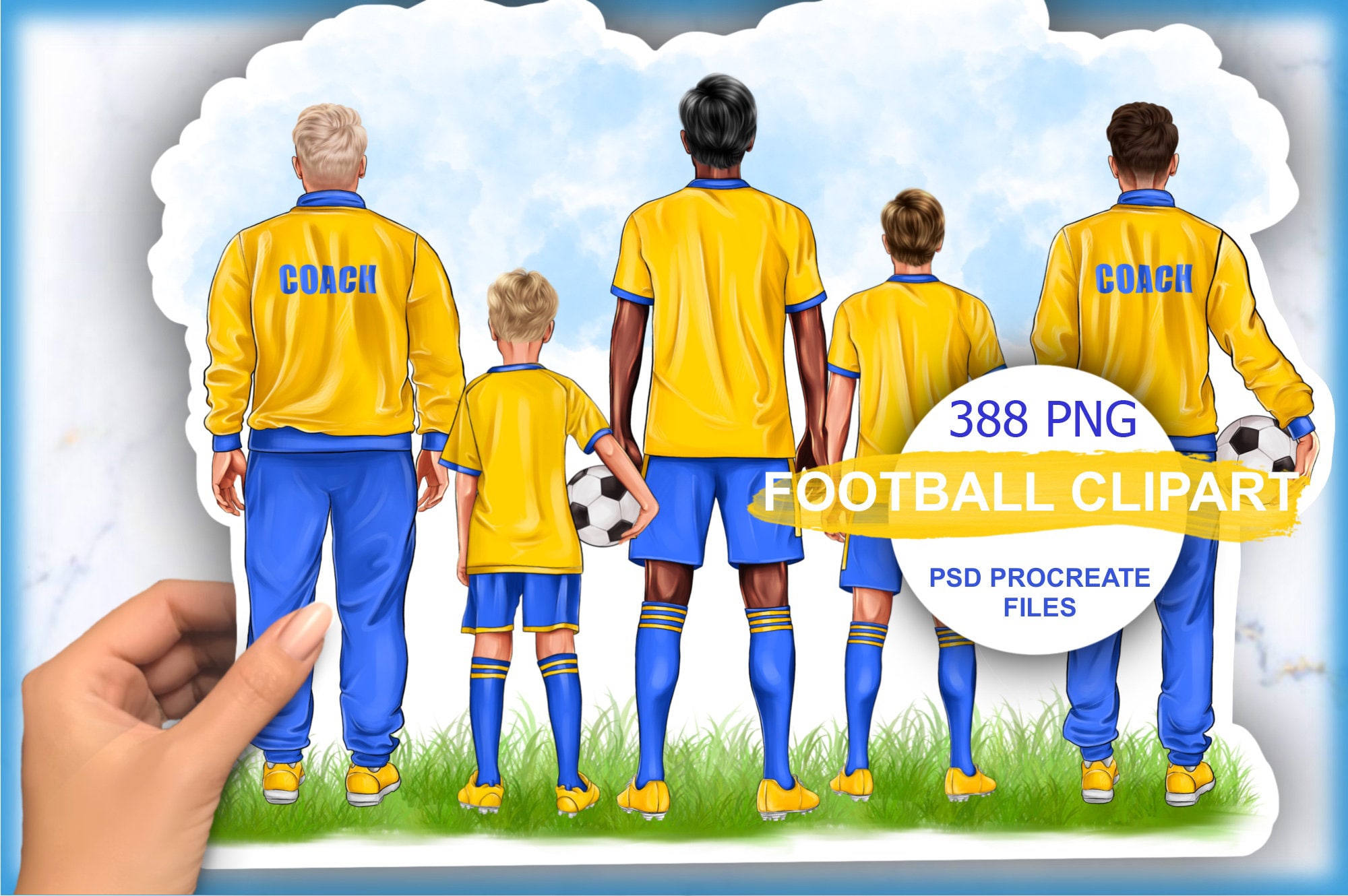 Family Clipart, Football Clipart, Soccer Clipart, Personal Family Clip ...