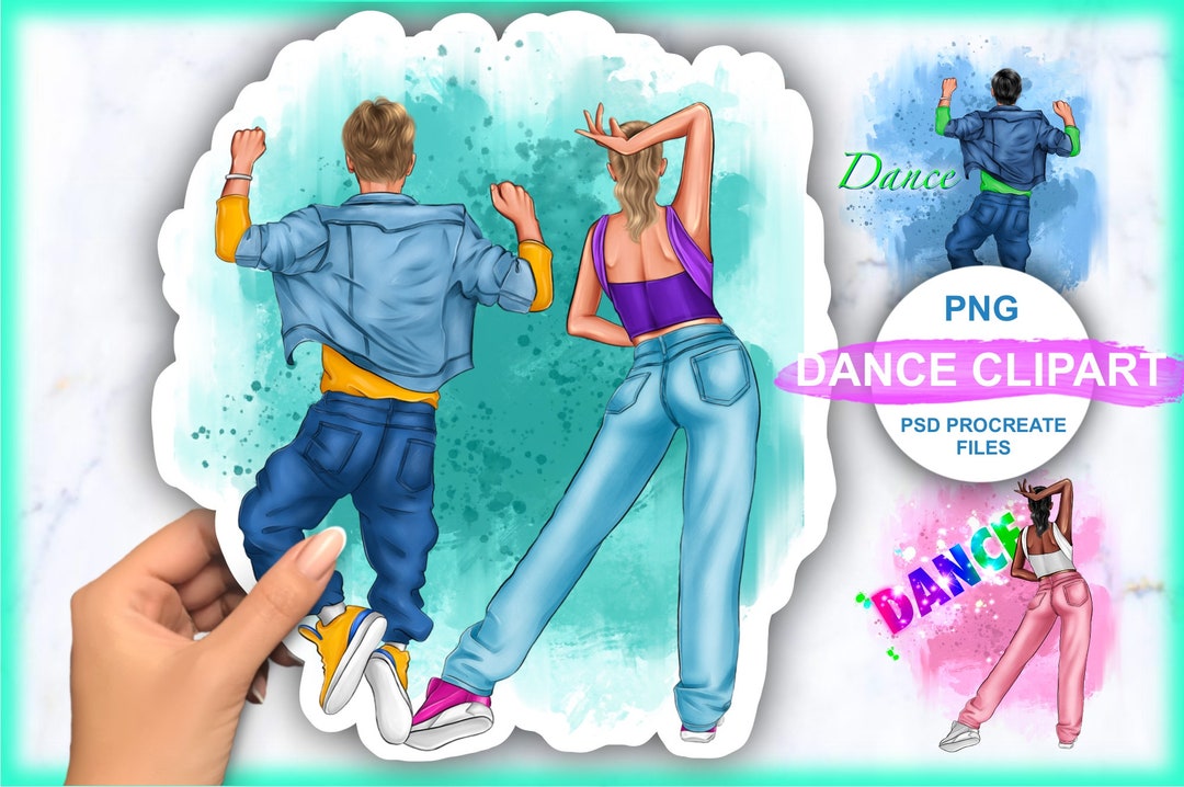 Dance Clipart, Best Friends Clipart, Street Dancing, Dancing Girl ...