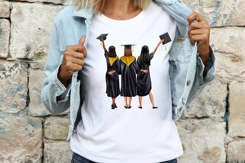 Graduation Clip Art High School Graduation Gift for Her | Etsy