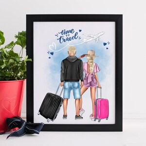 Travel Clipart, Road Trip Clip Art, Couple Clipart, Digital Instant ...