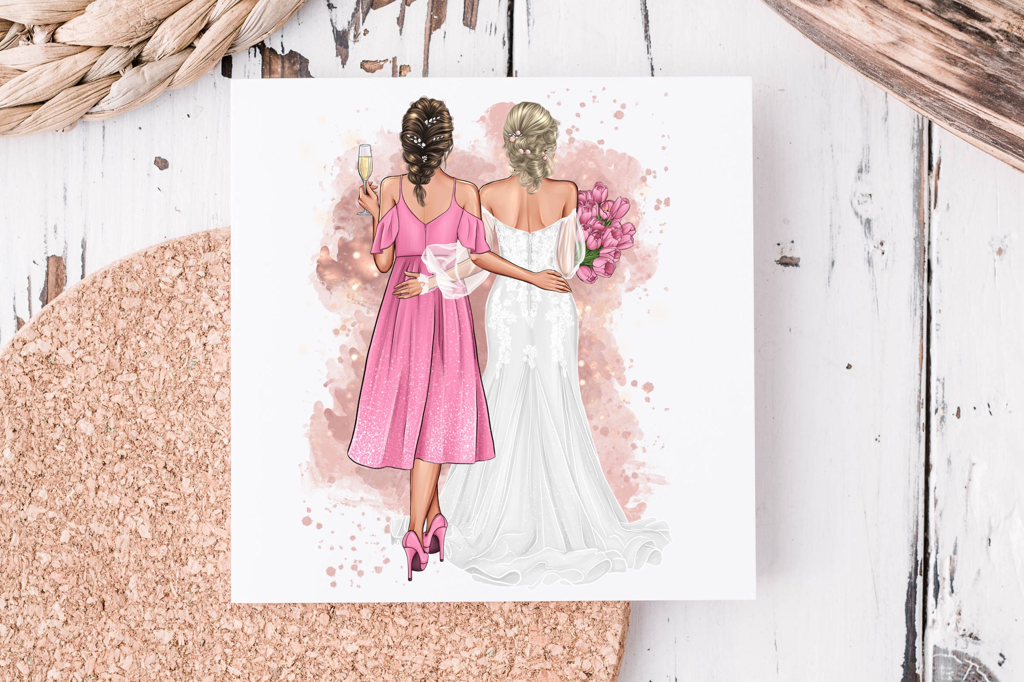 Bridesmaid Drawing,best Friend Clipart, Bridesmaid Proposal, Bridesmaid ...