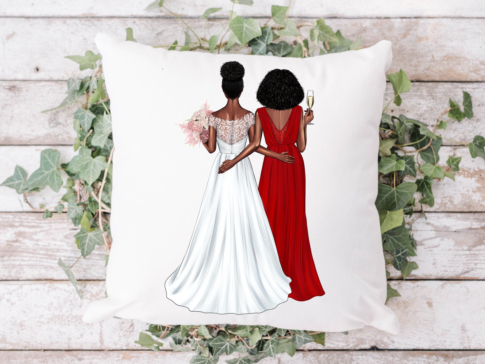 Bridesmaid Drawing,best Friend Clipart, Bridesmaid Proposal, Bridesmaid ...