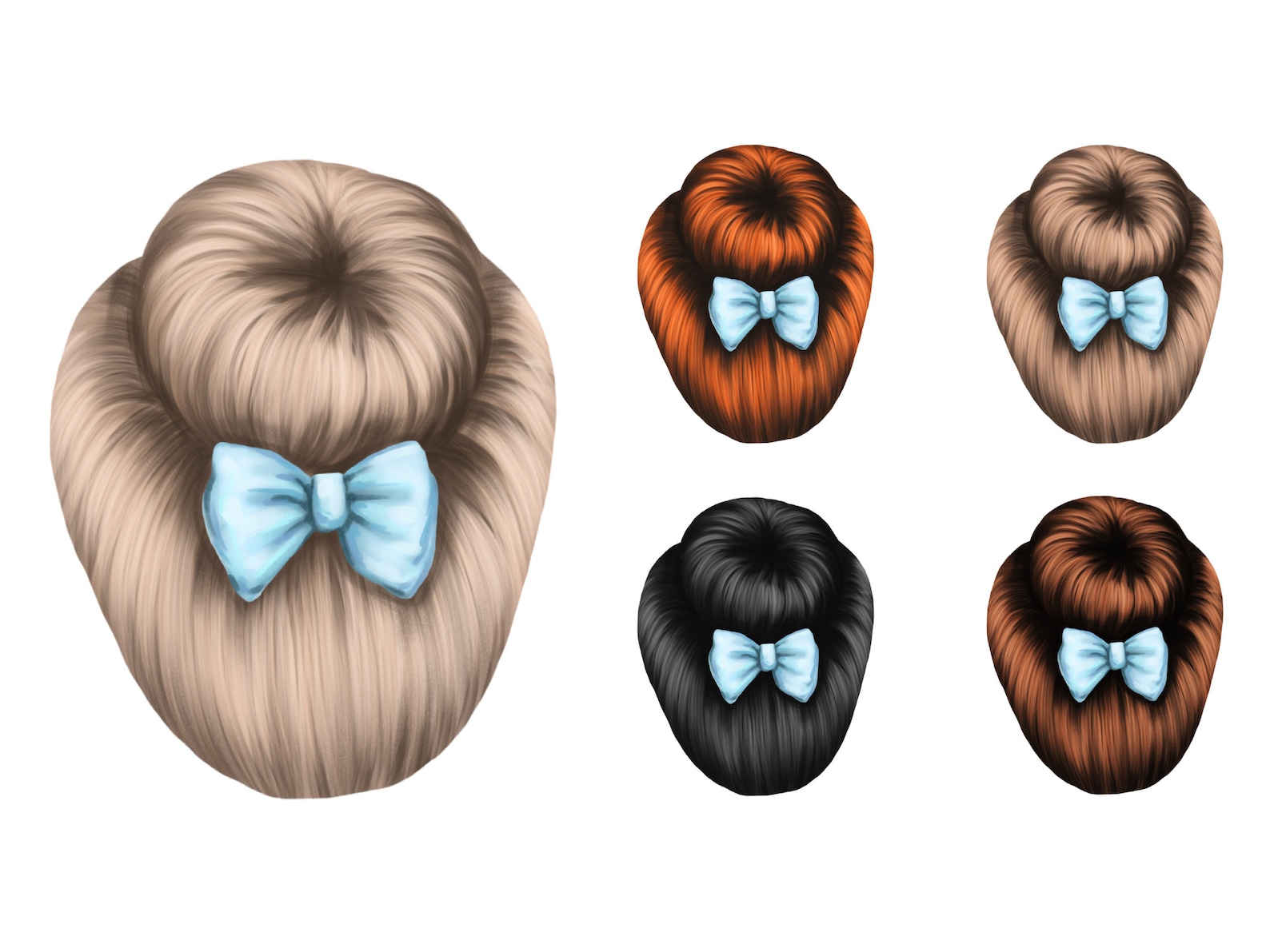 Hair Clipart, Hair for Little Girls, Kids Hairstyles, Natural Hair ...